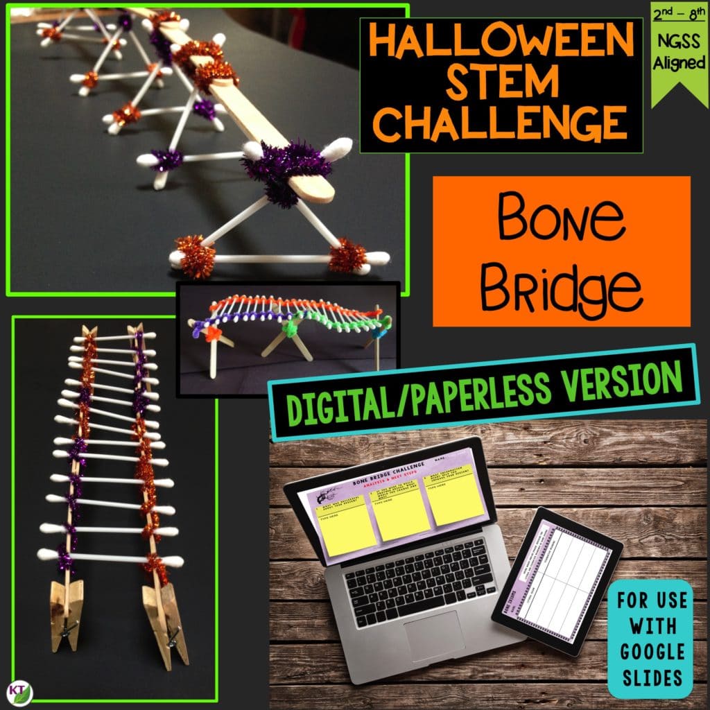 Halloween STEM Challenge - Bone Bridge - STEM Challenges