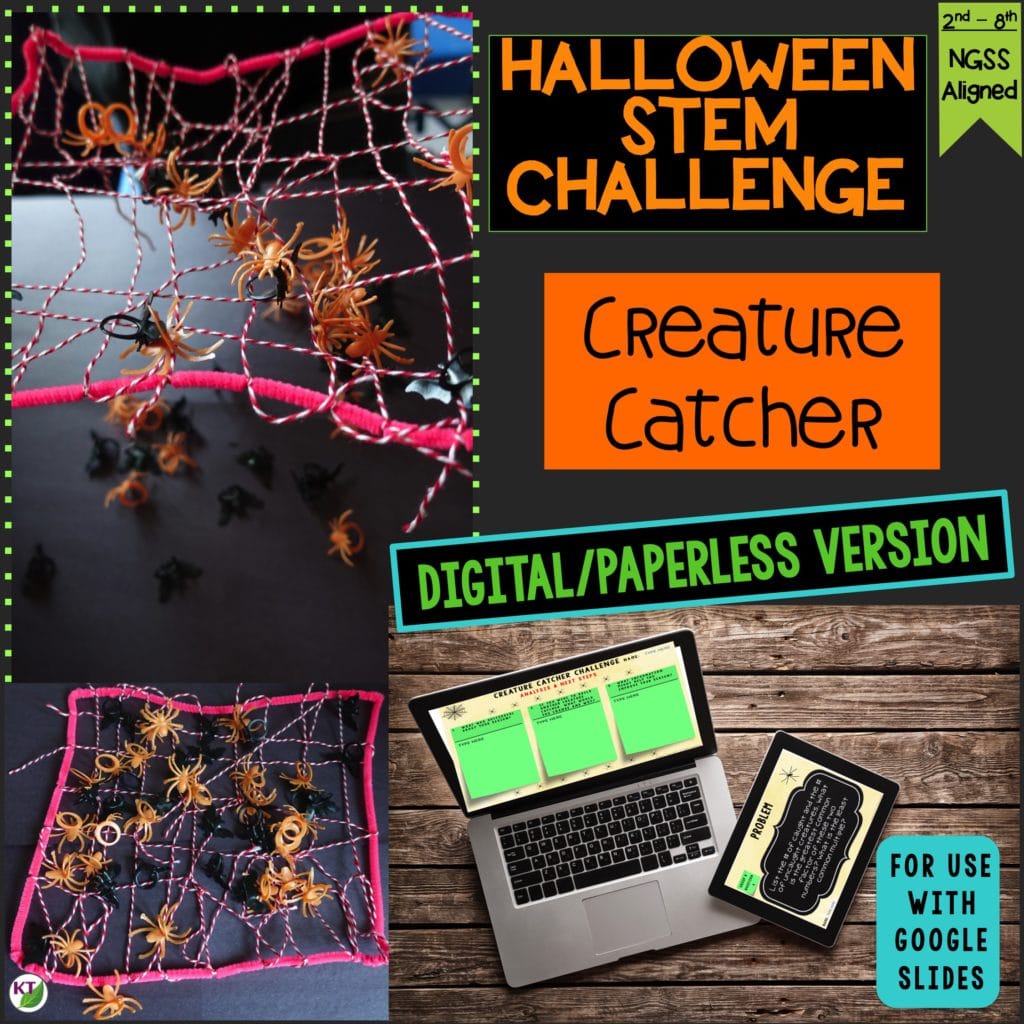 Creature Catcher Halloween STEM Challenge Paperless - STEM Challenges