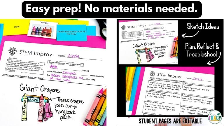 Free STEM Bell Ringers and STEM Sub Plans - STEM Challenges